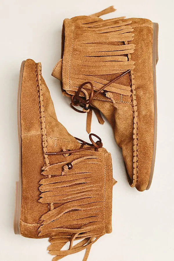 Anthropologie Frged Moccas Boots - Tan