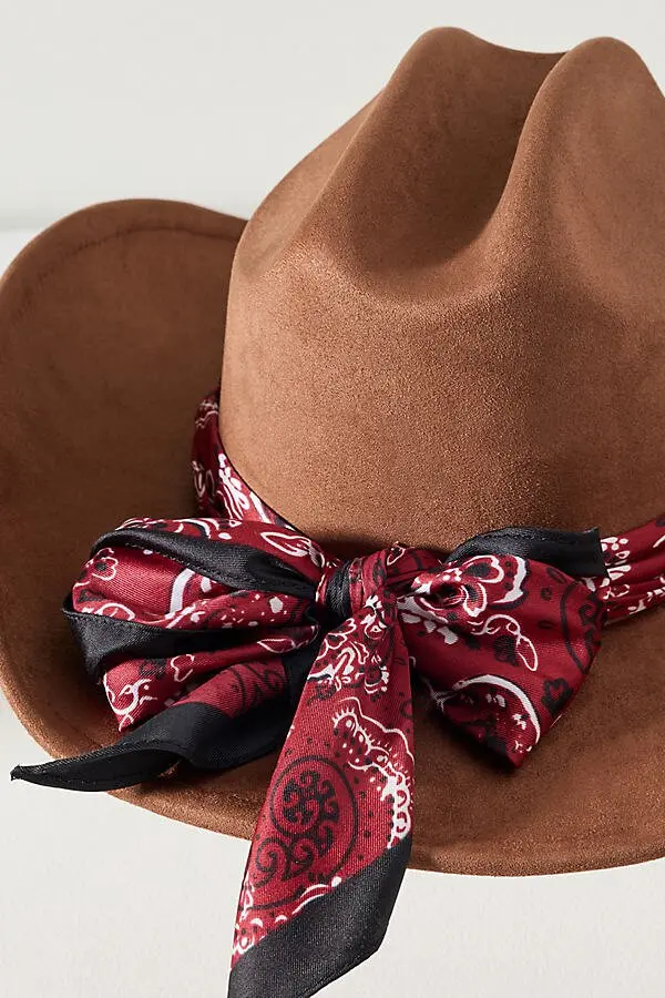 Anthropologie Scarf-trim Rancher - Chocolate