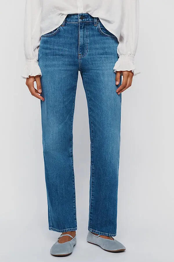 Ag Brley Mid-rise Straight-leg Jeans
