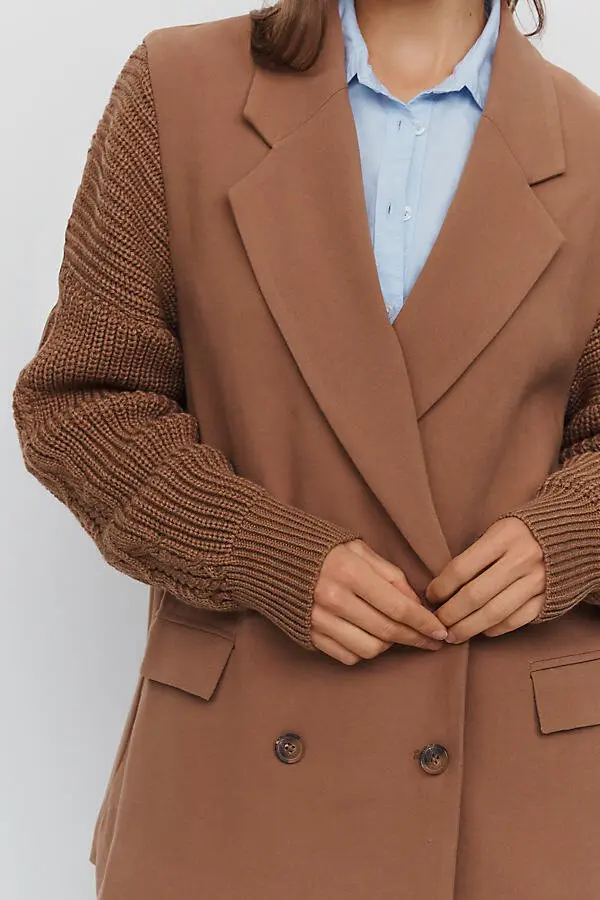 Anthropologie Twofer Sweater Blazer Jacket
