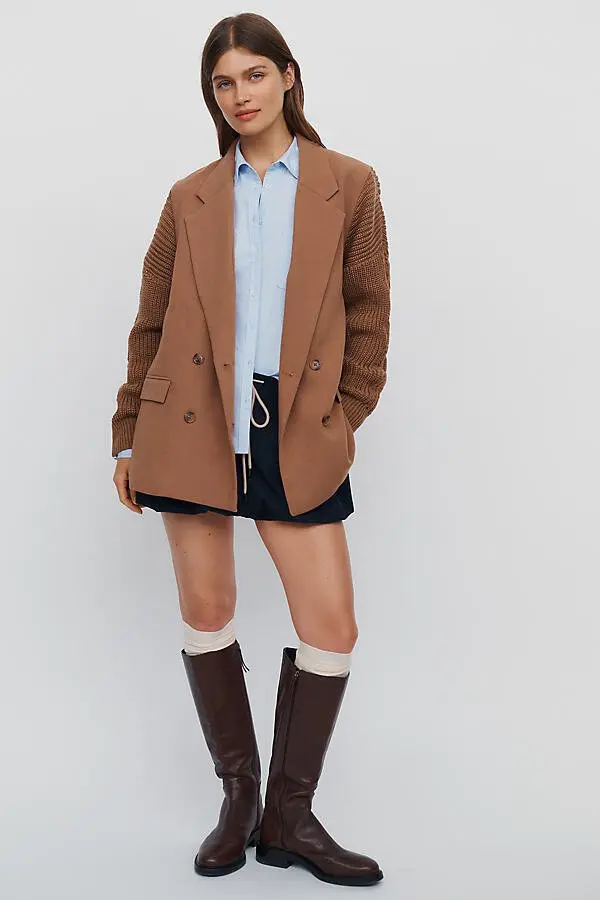 Anthropologie Twofer Sweater Blazer Jacket