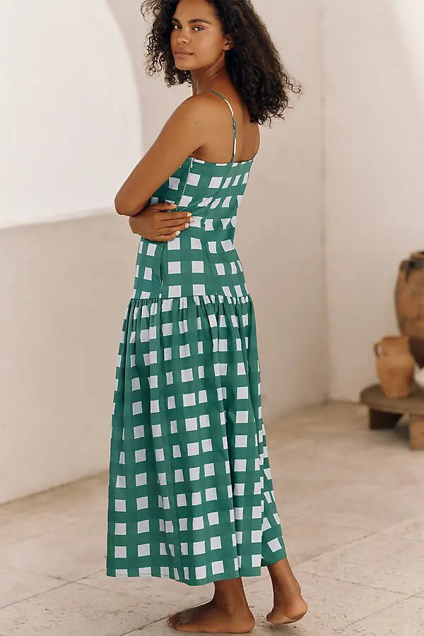 English Factory Drop-waist Midi Dress