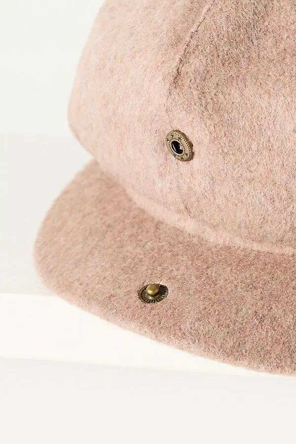 WYETH Rhodes Wool Snapback Newsboy Cap