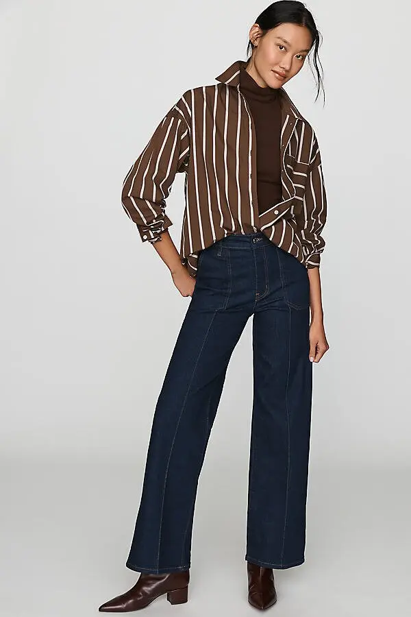 FRAME Le Slim Palazzo High Rise Wide Leg Jeans