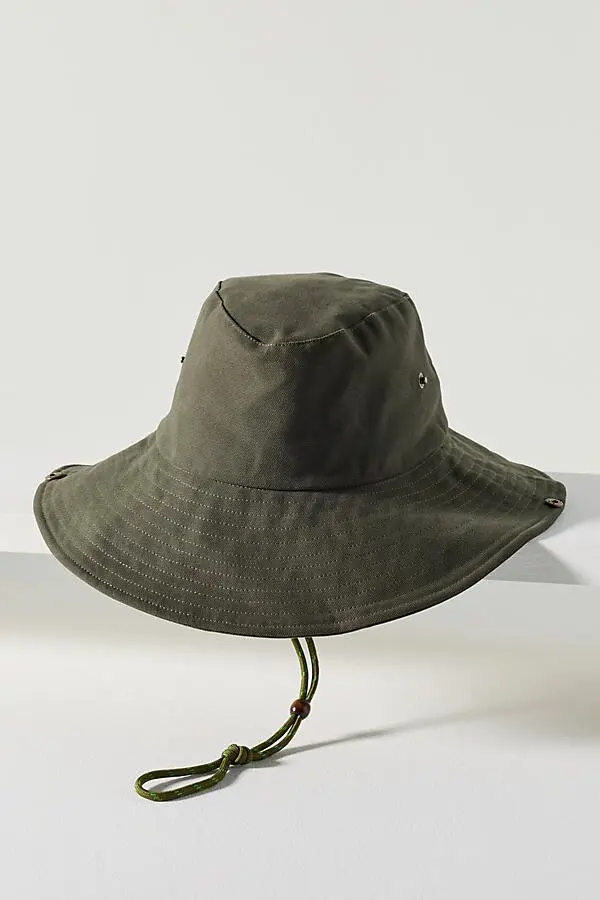 WYETH Breeze 100% Cotton Bucket Hat - Olive