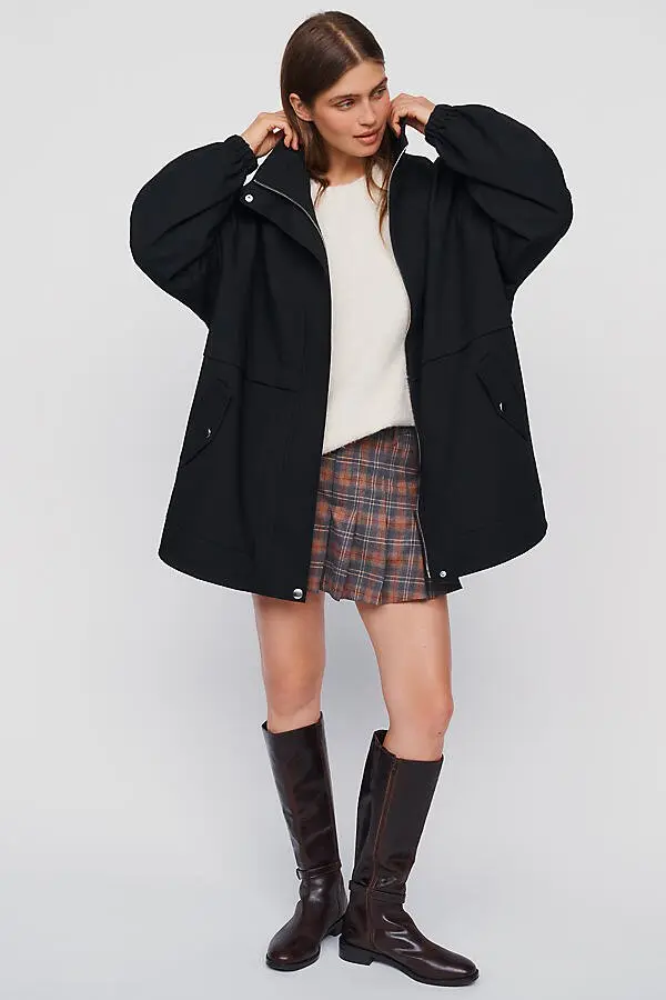 Anthropologie Bubble Anorak Jacket