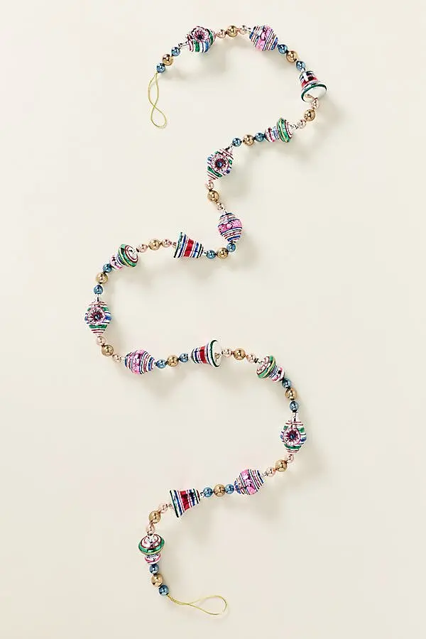 Anthropologie Vtage Shy Bright Garland