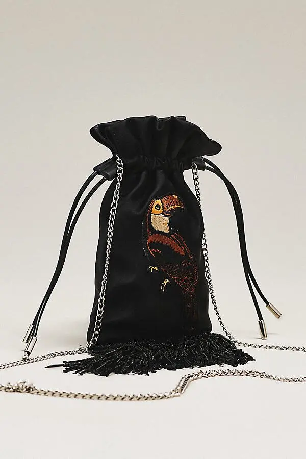 Farm Rio Frge Sat Bucket Bag - Black