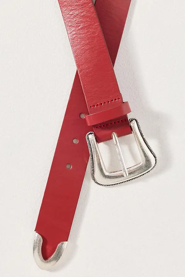 Anthropologie Western Belt - Red