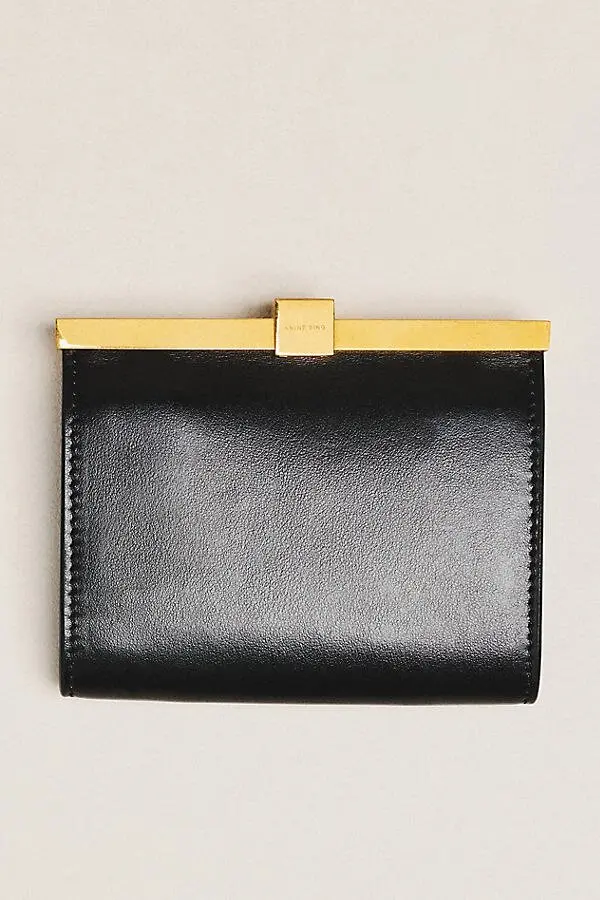 ANINE BING Ane Leather Wallet - Black
