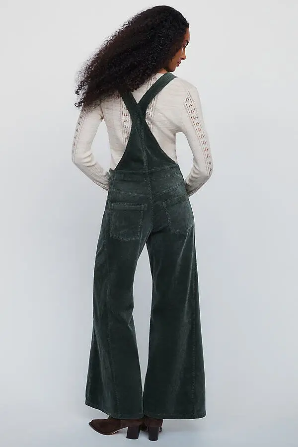 PILCRO Adi Corduroy Flare Overalls