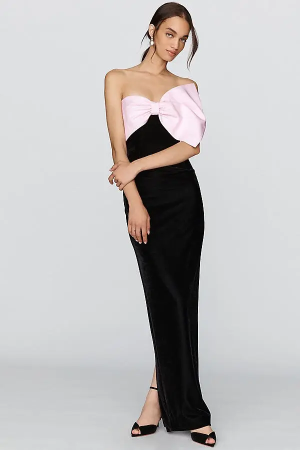 SAU LEE Eleanor Velvet Gown