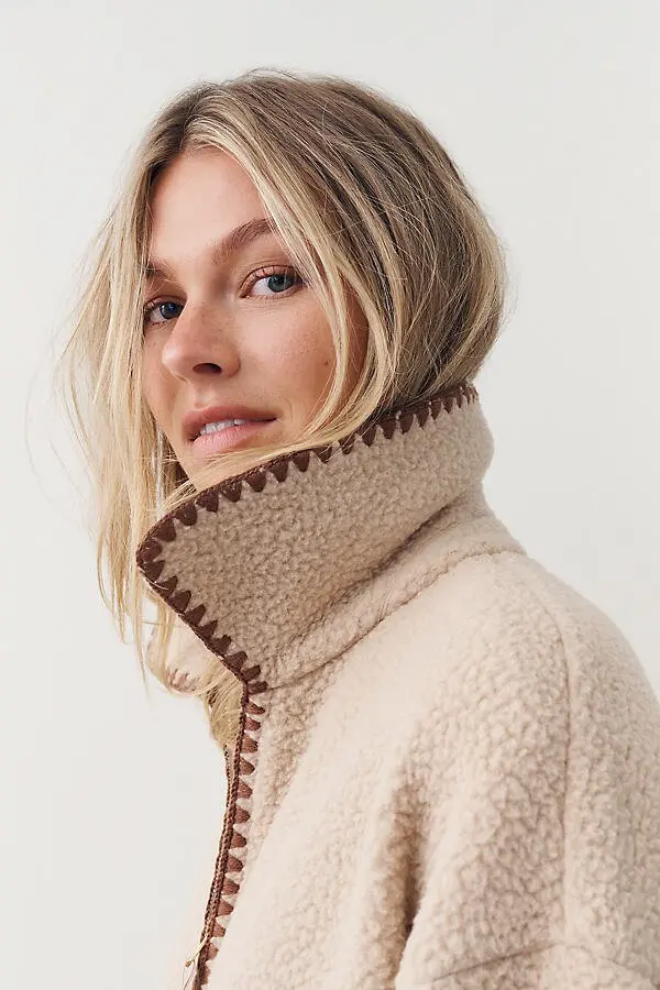 Varley Paula 100% Cotton Zip-up Jacket