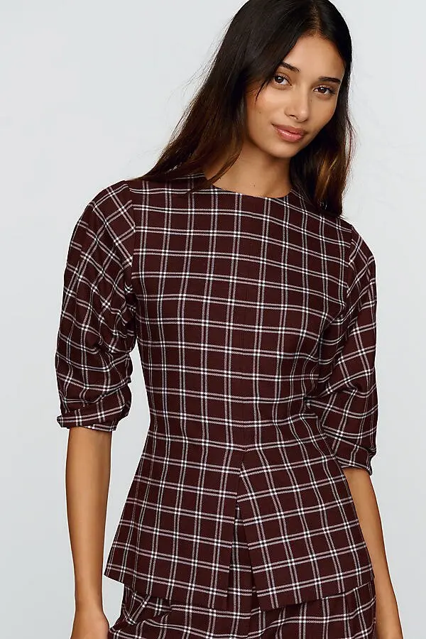 ALIGNE Janey Ruched Sleeve Blouse
