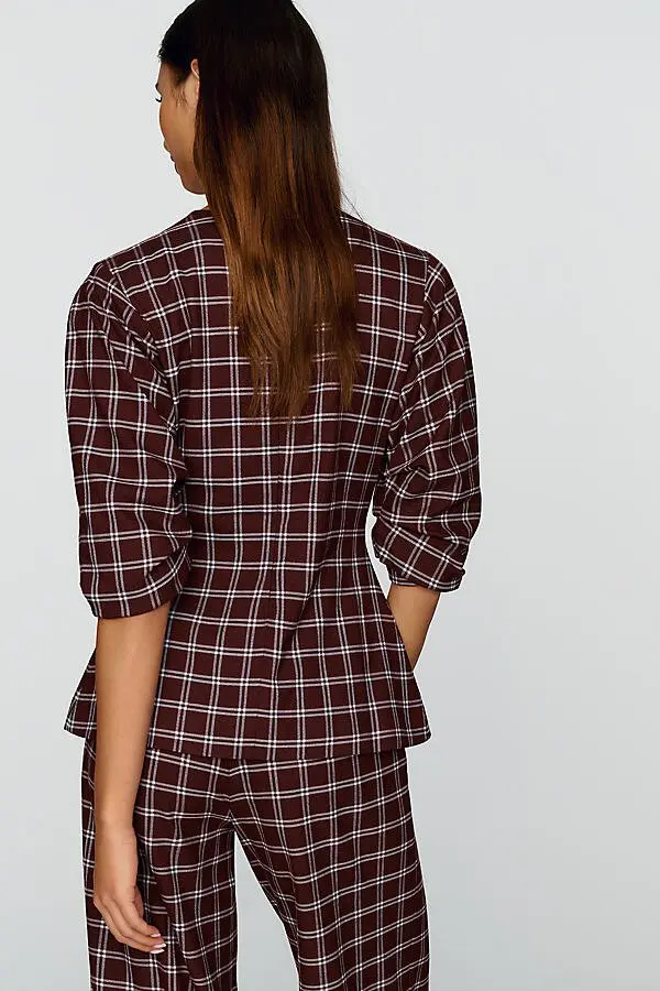 ALIGNE Janey Ruched Sleeve Blouse