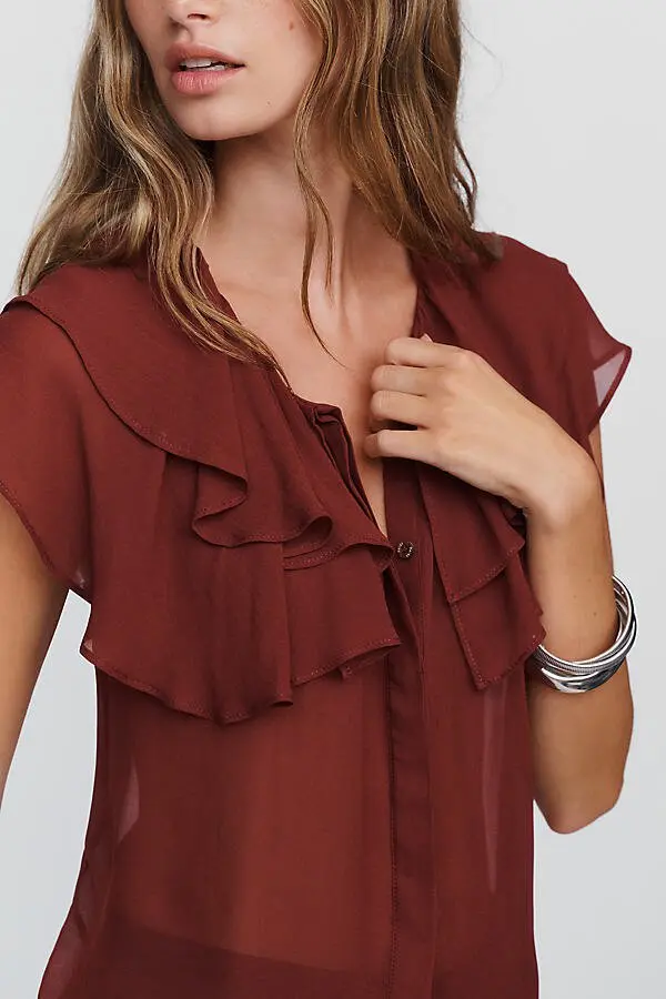 Paige Lucia Ruffled Blouse