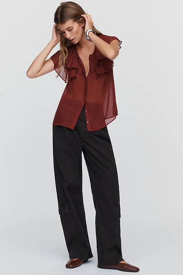 Paige Lucia Ruffled Blouse