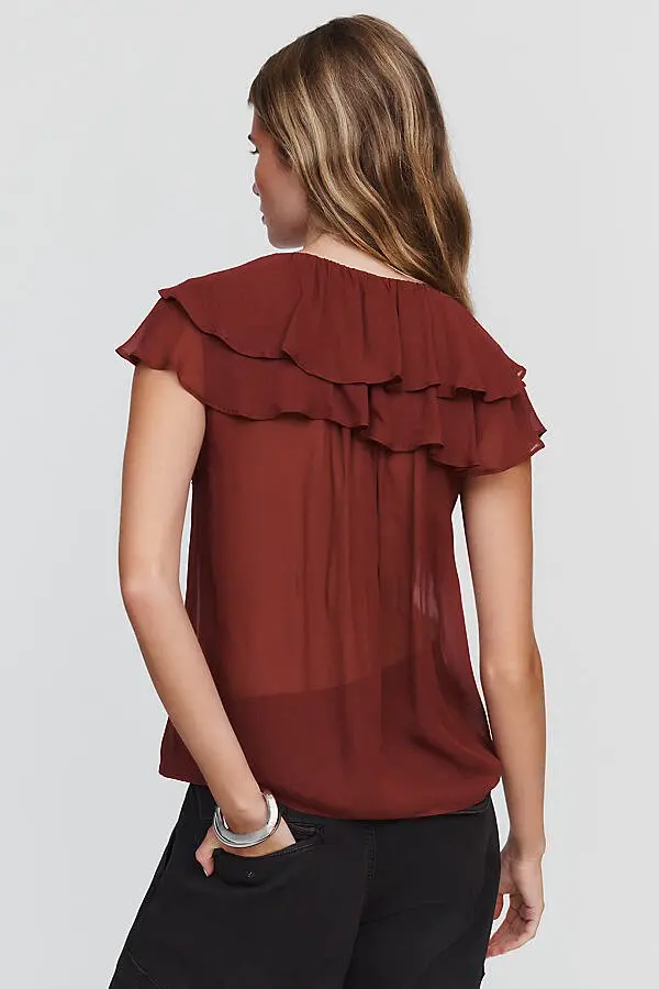 Paige Lucia Ruffled Blouse