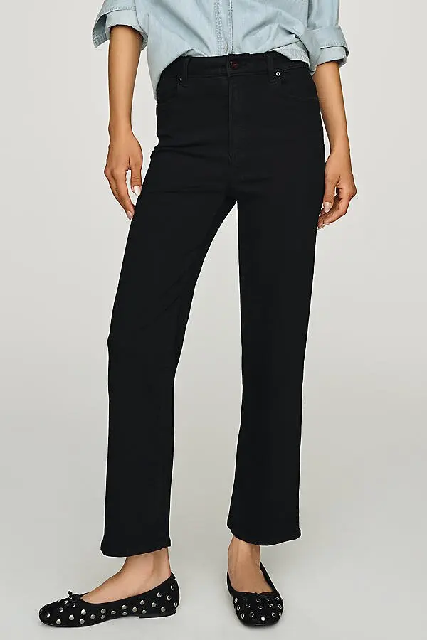 Paige Anessa High Rise Straight Jeans