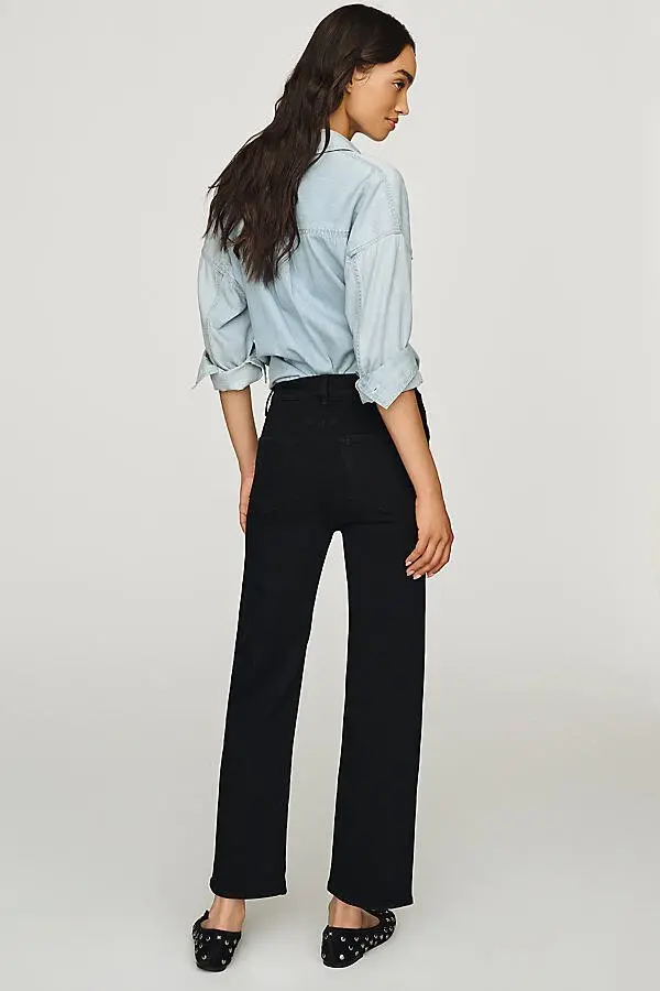 Paige Anessa High Rise Straight Jeans