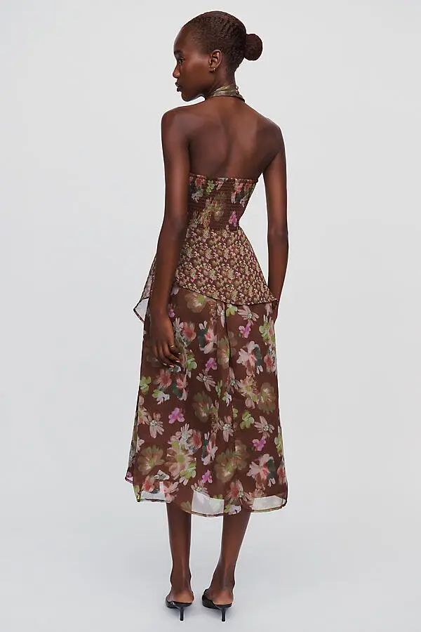 ELEVATOR DISCO Scarlet 100% Cotton Midi Dress