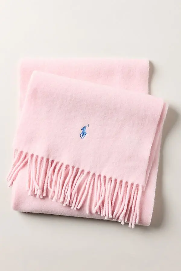 Polo Ralph Lauren Recycled Wool-blend Scarf - Pink
