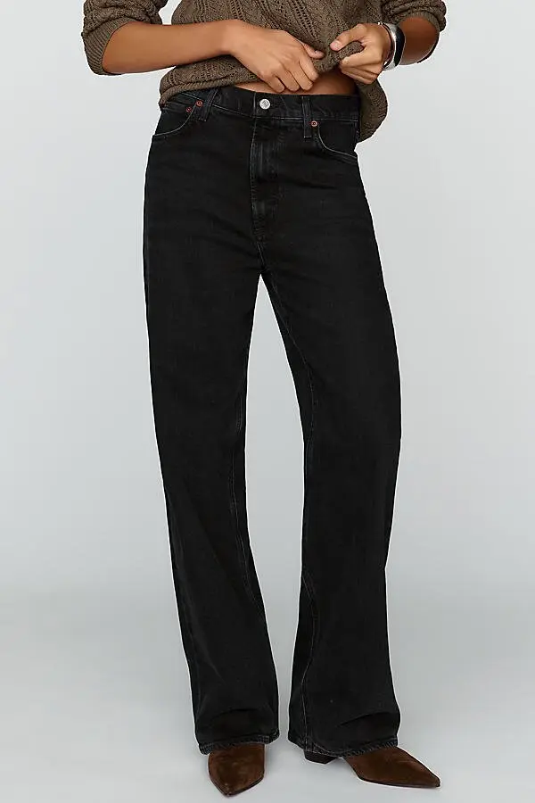 AGOLDE Ren High Rise Wide Leg Jeans