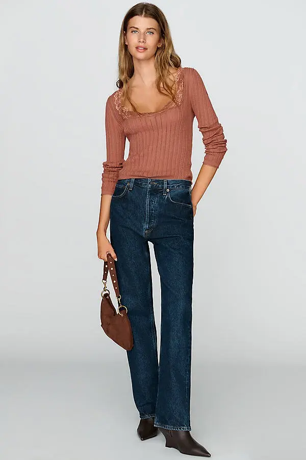 AGOLDE 90s Pch Waist High Rise Straight Jeans