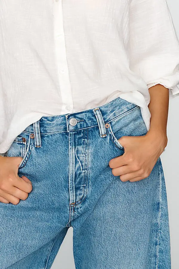 AGOLDE Spiral Mid-rise Barrel-leg Jeans - Venture