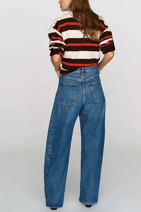 AGOLDE Luna Pieced High Rise Tapered Jeans - Logical