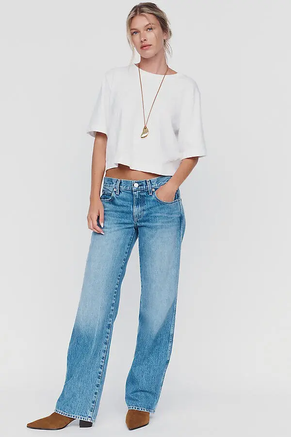 AMO Odette Mid-rise Wide-leg Jeans