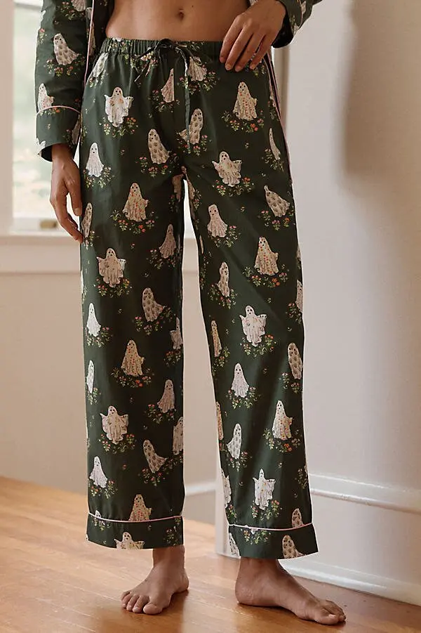 PRINTFRESH Garden Ghosts 100% Cotton Pajama Set