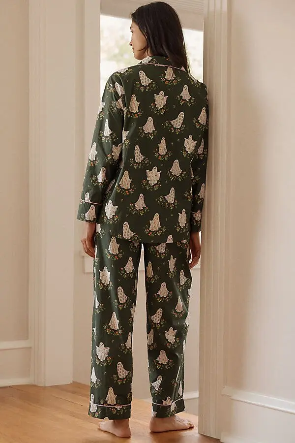 PRINTFRESH Garden Ghosts 100% Cotton Pajama Set