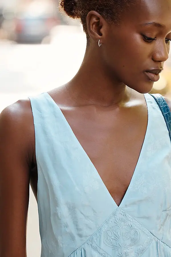 Anthropologie V-neck Midi Dress