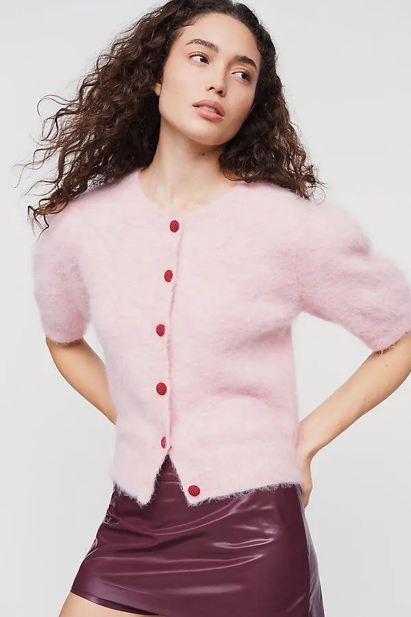 THE WOLF GANG Elena Wool Blend Cardigan