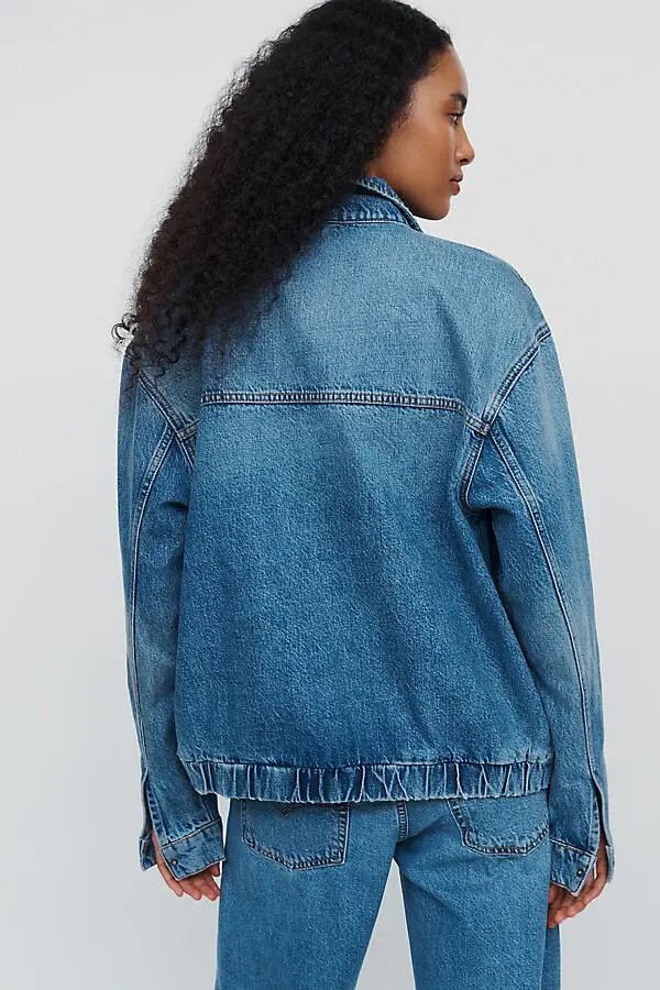 PILCRO Denim Zip-front Jacket