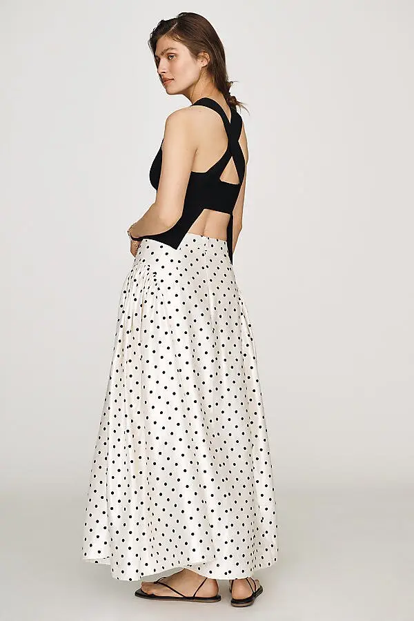 Endless Rose Polka Dot Midi Skirt