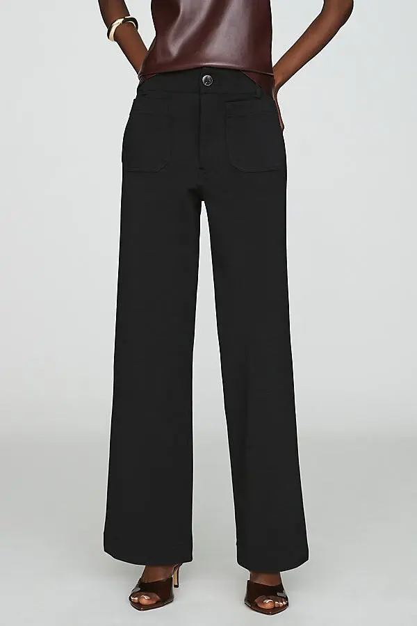 Maeve Colette Knit High Rise Full Length Pants