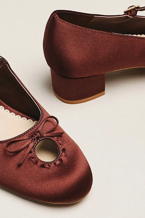 For Love & Lemons Annie Mary Jane Block Heels