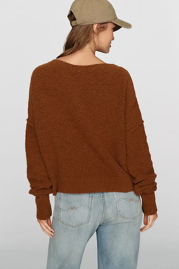 Anthropologie Wool Blend Off Shoulder Sweater