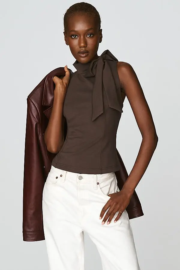 Maeve Tie Neck Tank Top