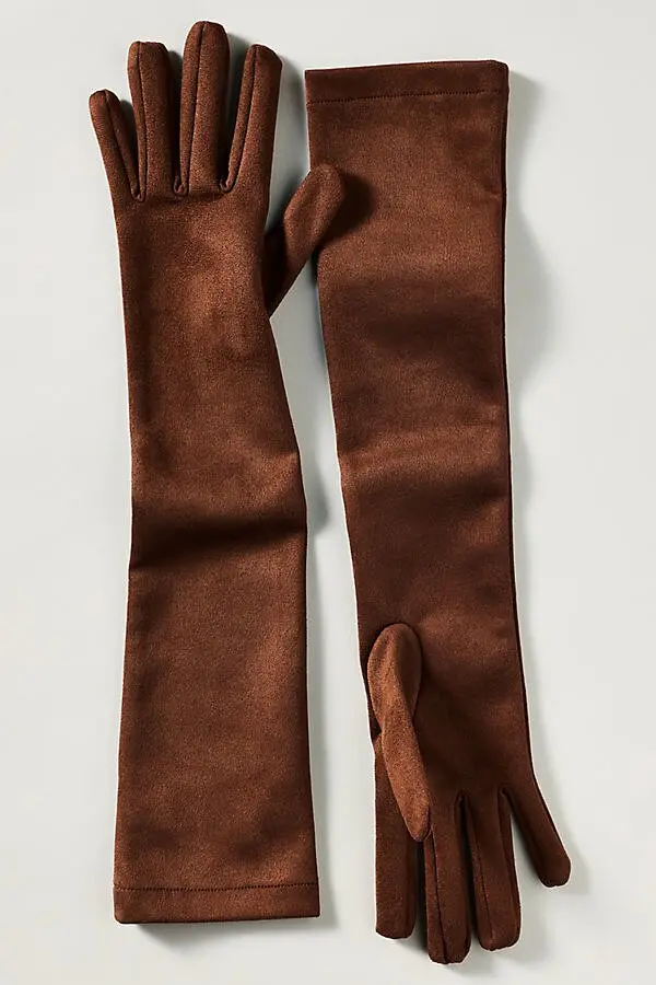 Anna Sui Longle Gloves - Mocha