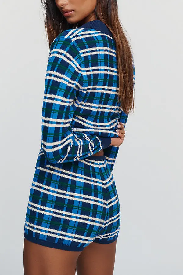 525 America Walker Ribbed Knit Shorts