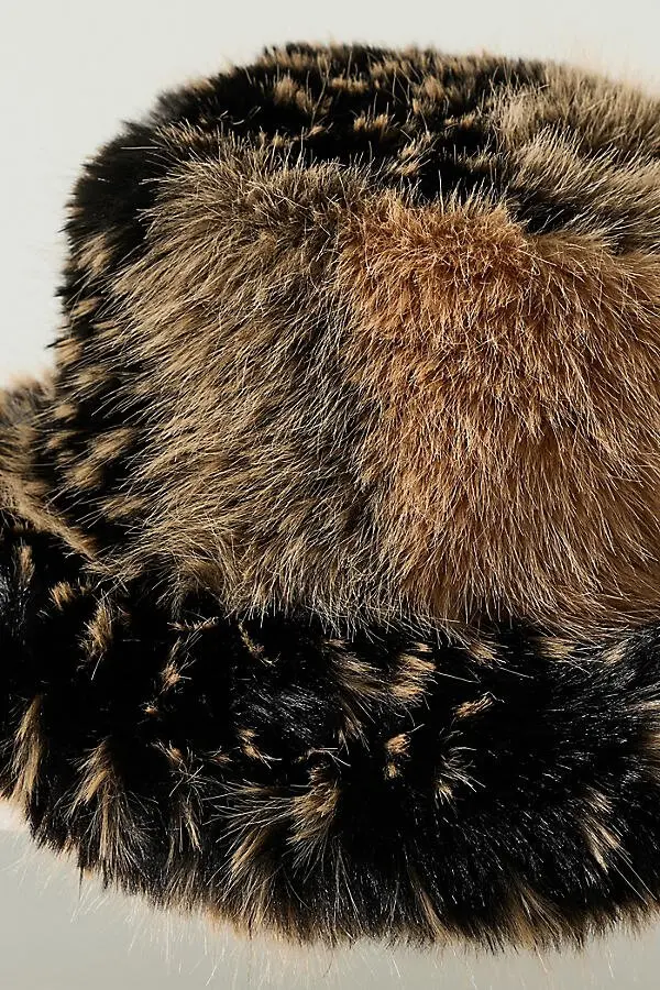 LUCKY ZONE Faux Fur Bucket Hat