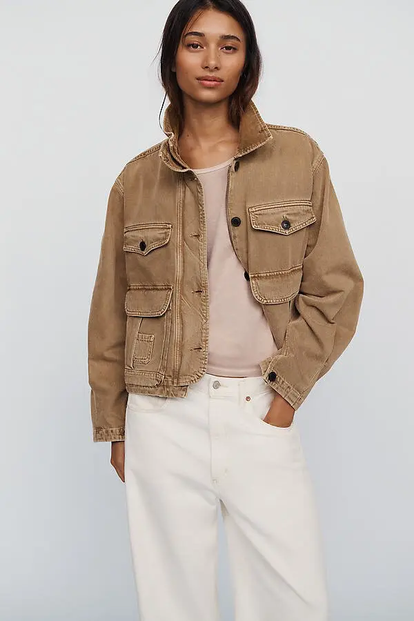 Citizens Of Humanity 100% Cotton Funnel Neck Barn Jacket