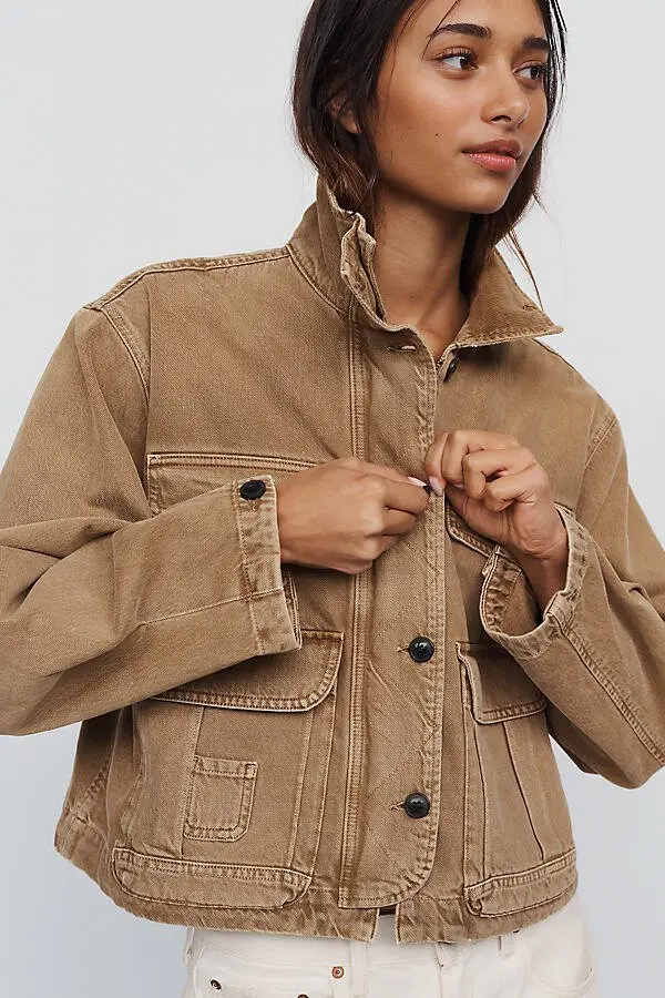 Citizens Of Humanity 100% Cotton Funnel Neck Barn Jacket