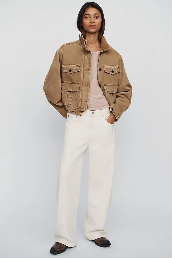 Citizens Of Humanity 100% Cotton Funnel Neck Barn Jacket