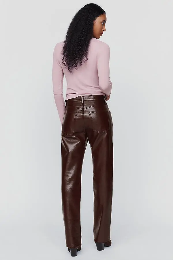 AGOLDE Lana Leather Blend Pants