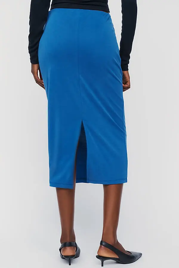 Anthropologie Draped Midi Skirt