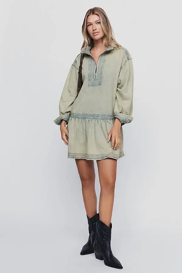 PILCRO Zip-up Swg Mi Dress